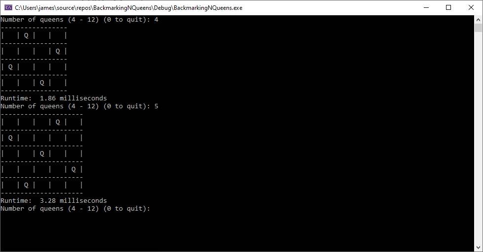 Back Marking Algorithm For The N Queens Problem Numerical Explorations 9998